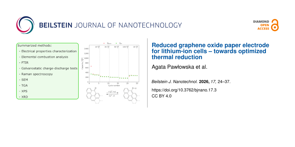 BJNANO - Reduced graphene oxide paper electrode for lithium-ion cells ...