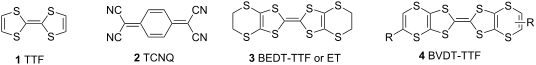 Bis(vinylenedithio)tetrathiafulvalene analogues of BEDT-TTF
