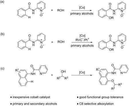 Cobalt-catalyzed peri-selective alkoxylation of 1-naphthylamine derivatives