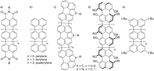 Direct borylation of terrylene and quaterrylene