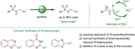 Sulfate radical anion-induced benzylic oxidation of N-(arylsulfonyl ...