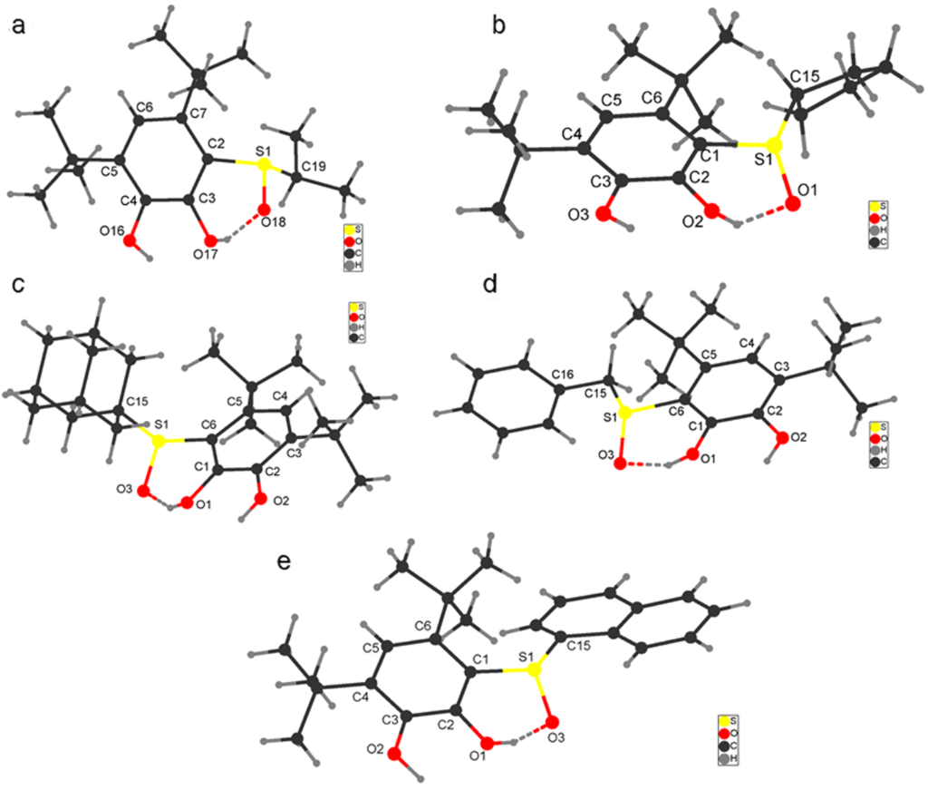 BJOC - Unsymmetrical sulfoxides with sterically hindered catechol ...