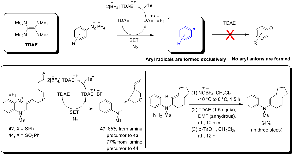Reduction of arenediazonium salts by tetrakis(dimethylamino)ethylene ...