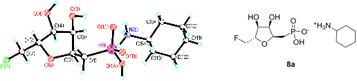 Synthesis of phosphonate and phostone analogues of ribose-1-phosphates