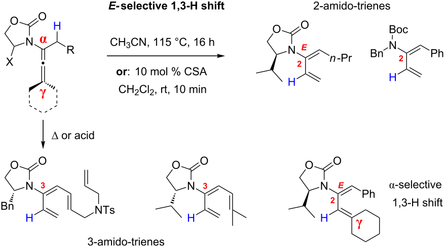 An efficient and practical entry to 2-amido-dienes and 3-amido-trienes ...
