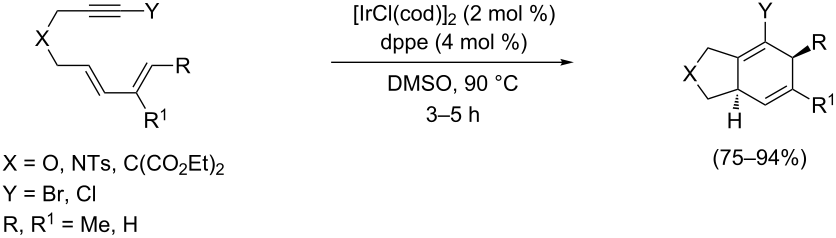 Iridium-catalyzed intramolecular [4 + 2] cycloadditions of alkynyl halides