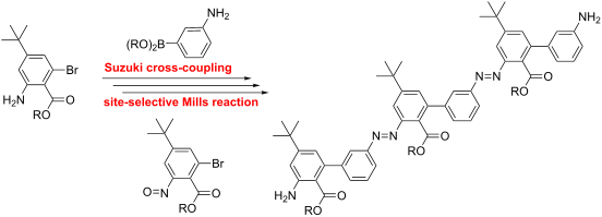 meta-Oligoazobiphenyls – synthesis via site-selective Mills reaction ...