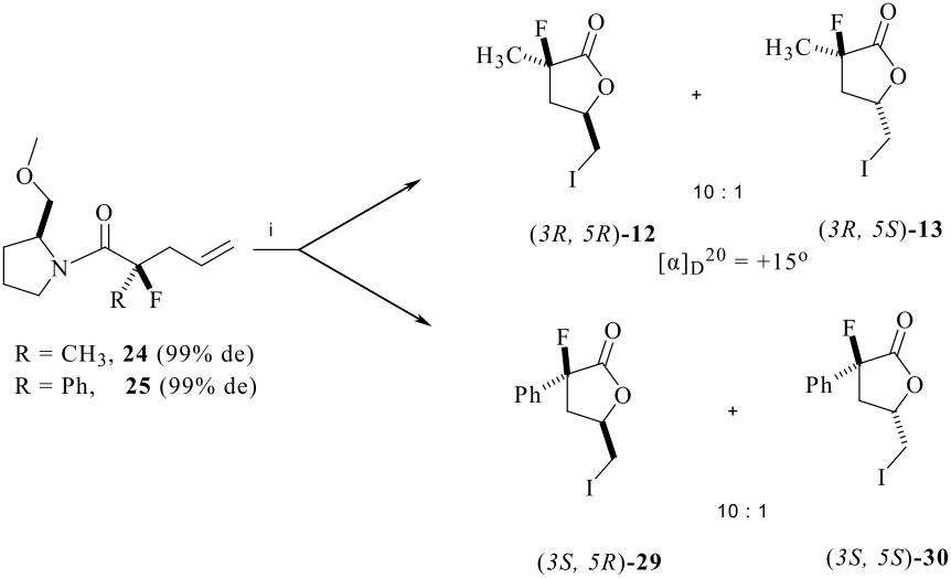 Stereoselective α-fluoroamide and α-fluoro-γ-lactone synthesis by an ...