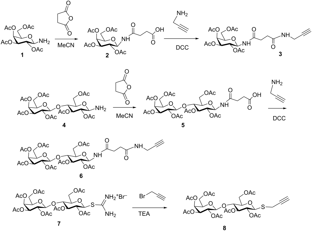 Synthesis of divalent ligands of β-thio- and β-N-galactopyranosides and ...