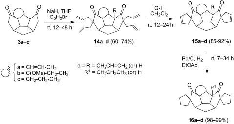Hybrid macrocycle formation and spiro annulation on cis-syn-cis ...