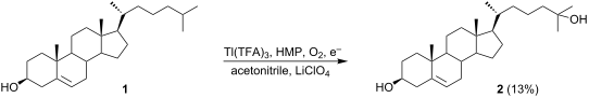 Electrochemical oxidation of cholesterol