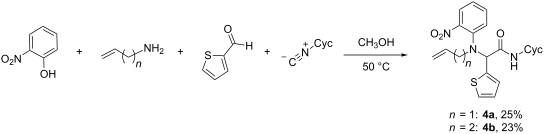 Application of heterocyclic aldehydes as components in Ugi–Smiles couplings