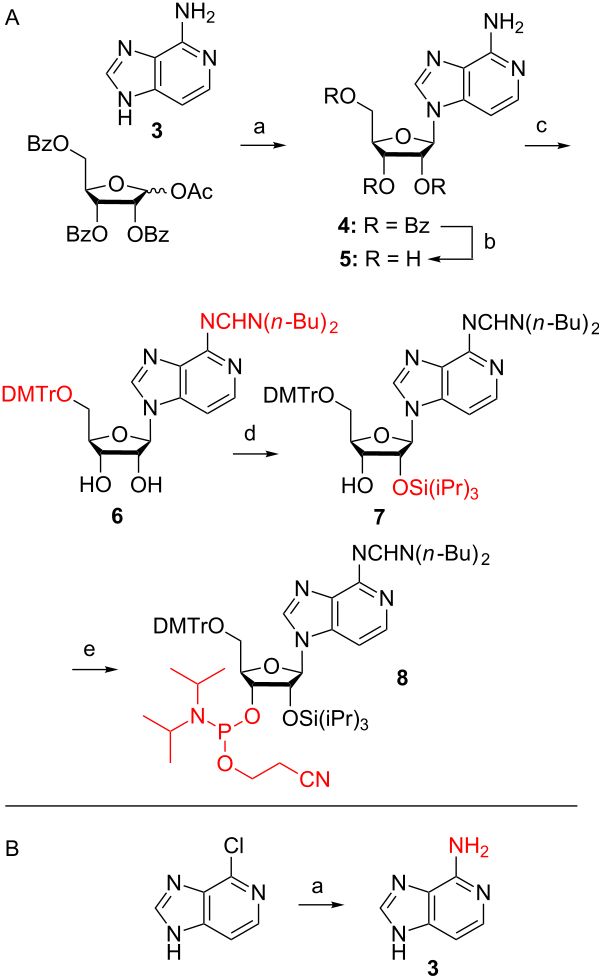 Facile synthesis of a 3-deazaadenosine phosphoramidite for RNA solid ...