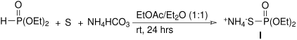Synthesis of phosphorothioates using thiophosphate salts