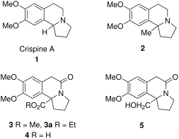 Synthesis of crispine A analogues via an intramolecular Schmidt reaction