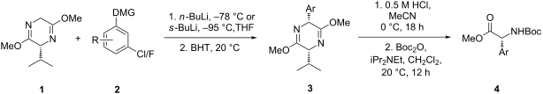 Asymmetric synthesis of quaternary aryl amino acid derivatives via a ...