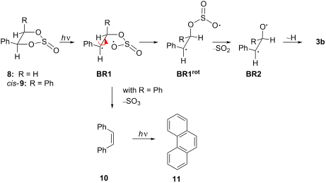 Photoreactions of cyclic sulfite esters: Evidence for diradical ...