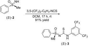 Synthesis of chiral sulfoximine-based thioureas and their application ...