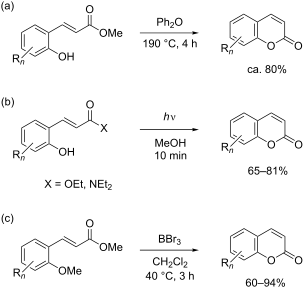 Cyclization of ortho-hydroxycinnamates to coumarins under mild ...