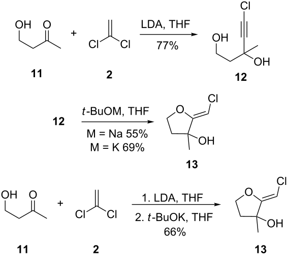 Anionic cascade reactions. One-pot assembly of (Z)-chloro-exo ...